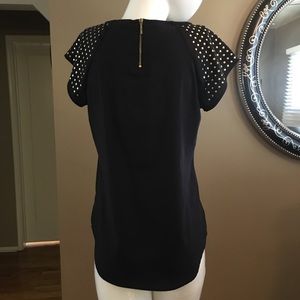 Express | Tops | Express Blouse With Gold Rhinestones | Poshmark